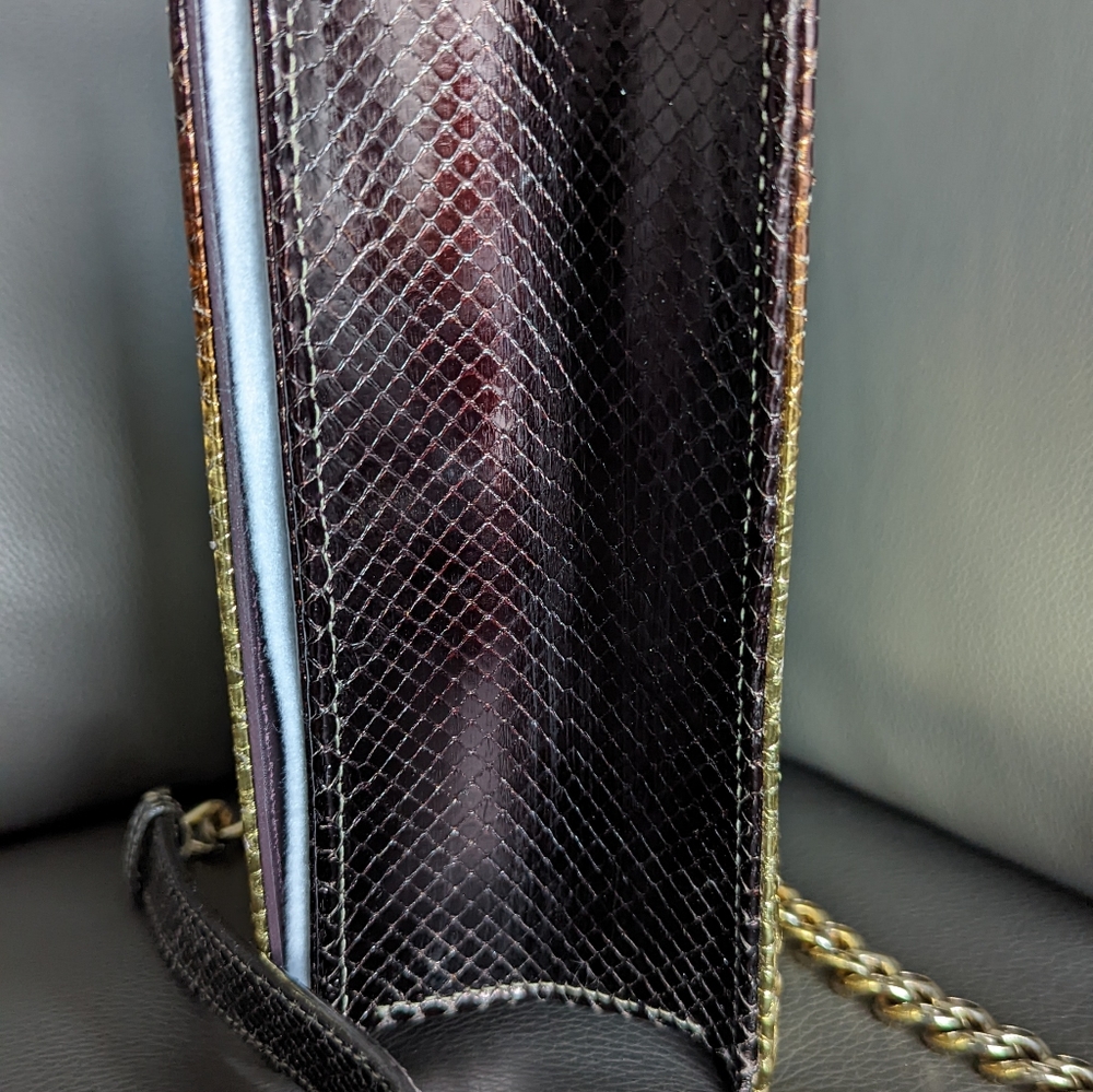 Christian Dior Diorama Python Gold Bag - Gem